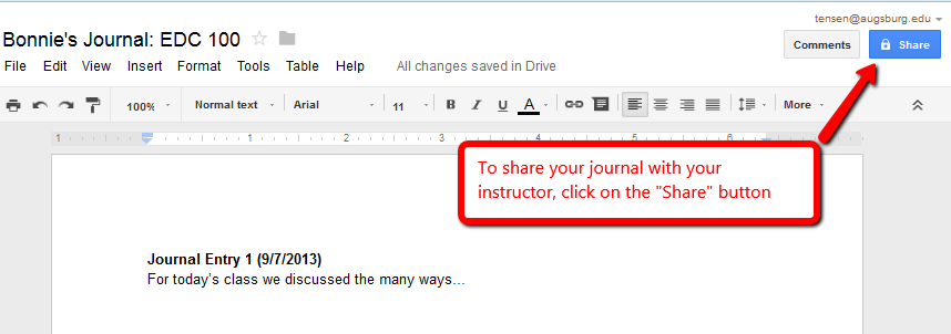 Student Journals Using Google Docs Powered By Kayako Fusion Help Desk 